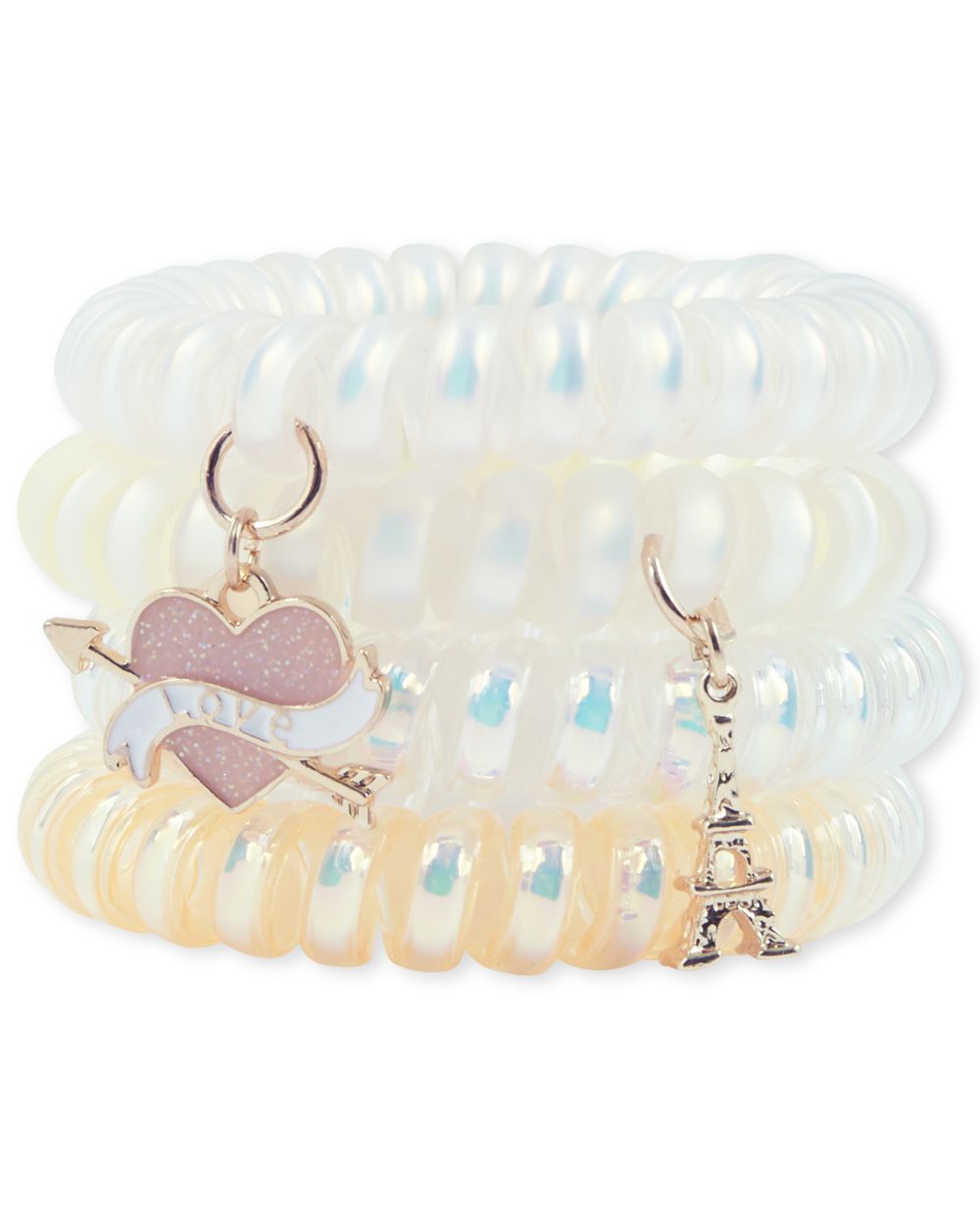 Girls Paris Coil Bracelet 4-Pack