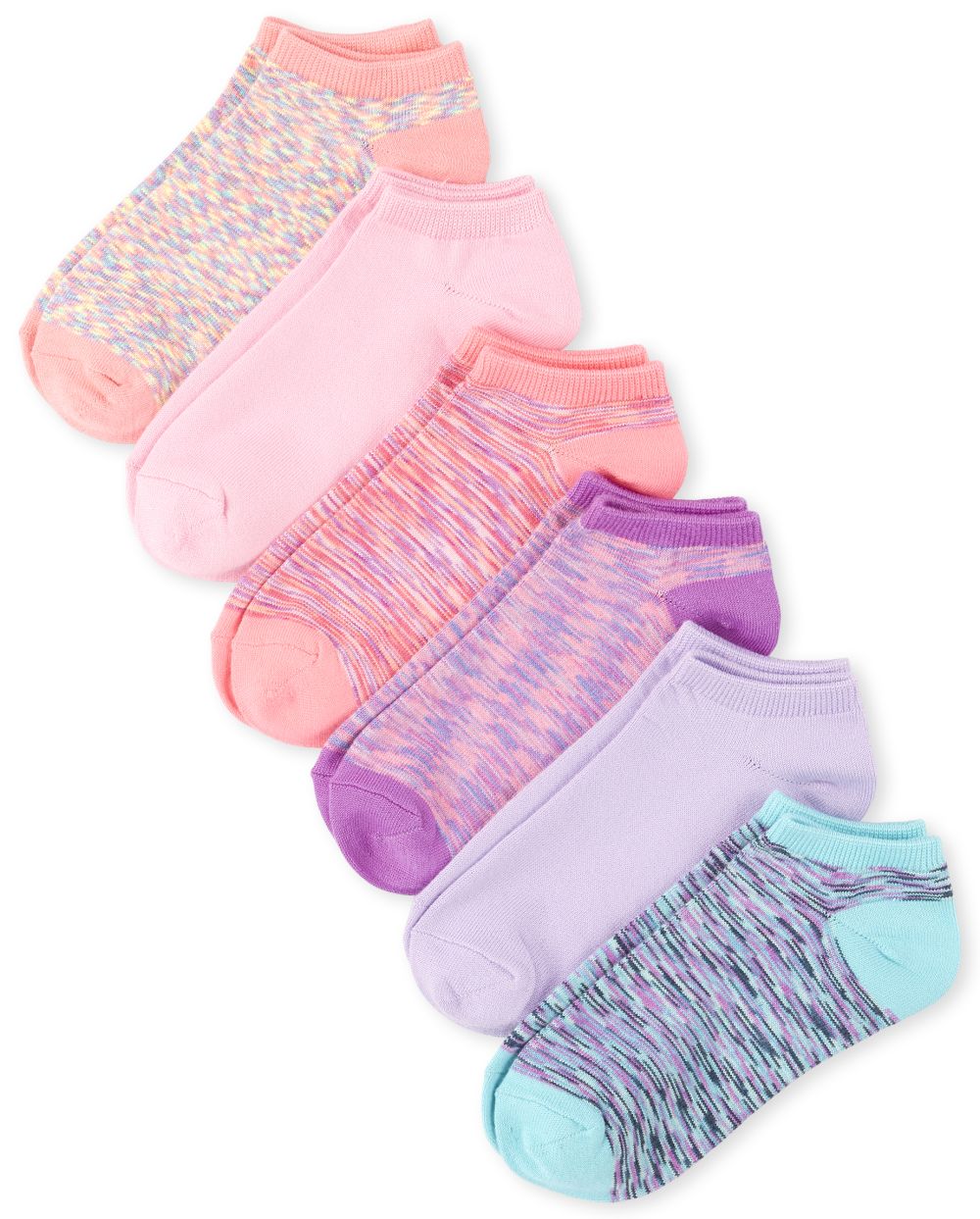Girls Super Soft Ankle Socks 6-Pack
