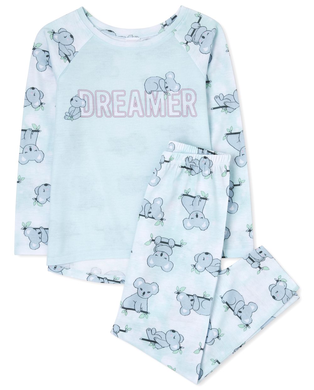 Girls Long Sleeve Koala Pajamas