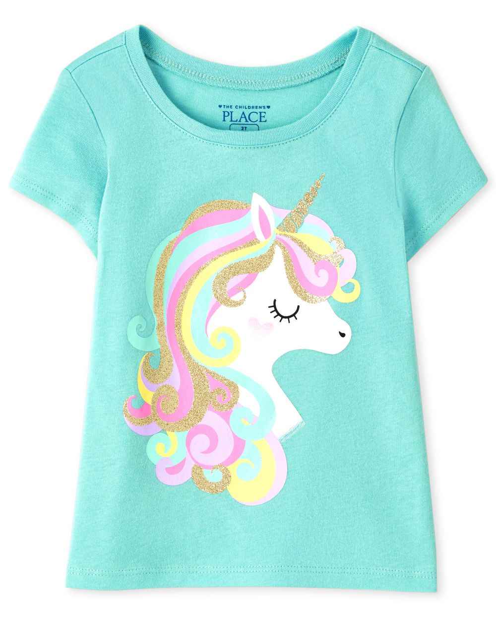 Baby And Toddler Girls Long Sleeve Unicorn Graphic Tee
