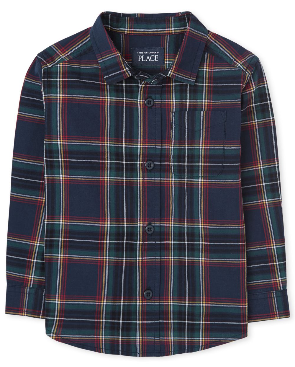 Toddler Boys Matching Family Long Sleeve Plaid Poplin Button Down Shirt Toddler Boys Matching Family Long Sleeve Plaid Poplin Button Down Shirt