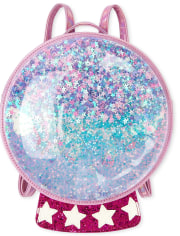 Girls Confetti Shaker Unicorn Snow Globe Light Up Mini Backpack | The ...